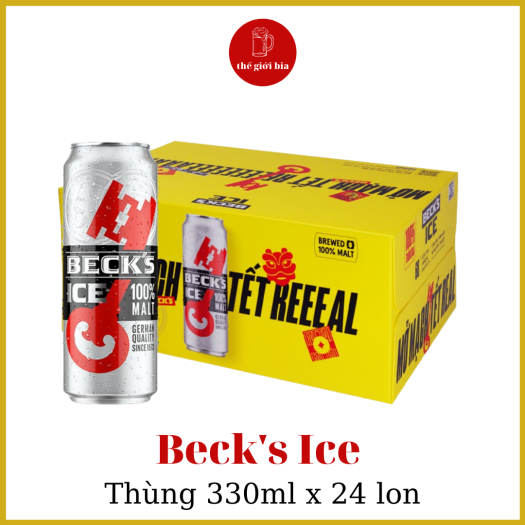 Thùng bia Beck's Ice 330ml x 24 lon Chính hãng - Bia Nội Địa | VietMart.co