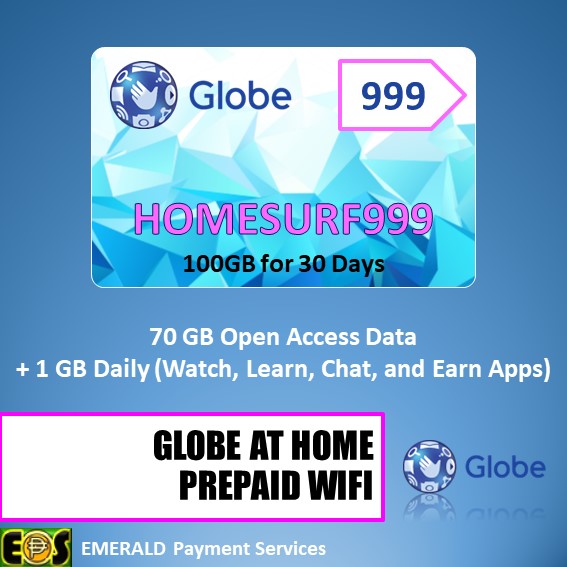 Globe at Home Prepaid Wifi | HomeSURF 199, 599, 999 and 1499 | Globe ...