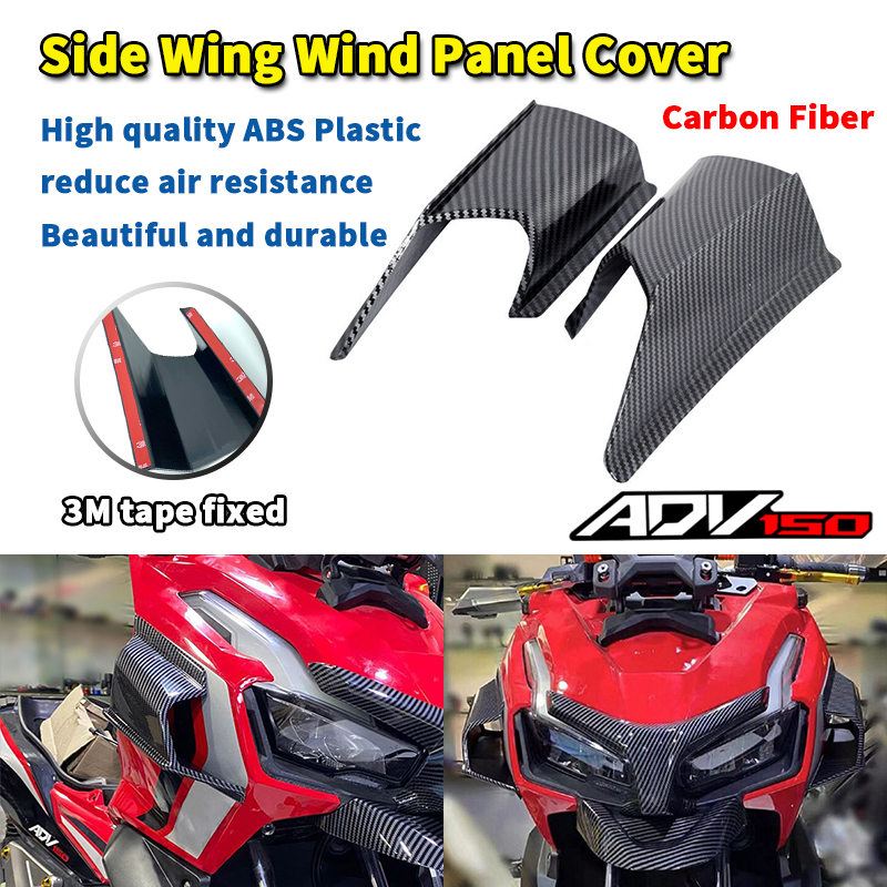 PMShop For Honda ADV150 2019 2020 2021 2022 Carbon Front Side Wing Wind ...