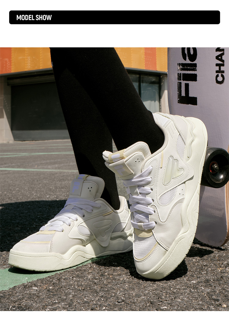 FILA FUSION KICK II Women Skate Shoes White Light Green