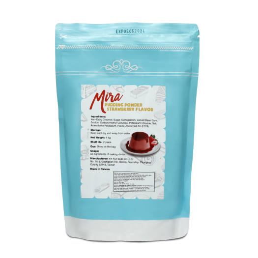 Bột Pudding Dâu Mira nhập khẩu từ Đài Loan - Bột Pudding thơm ngon, đẹp ...