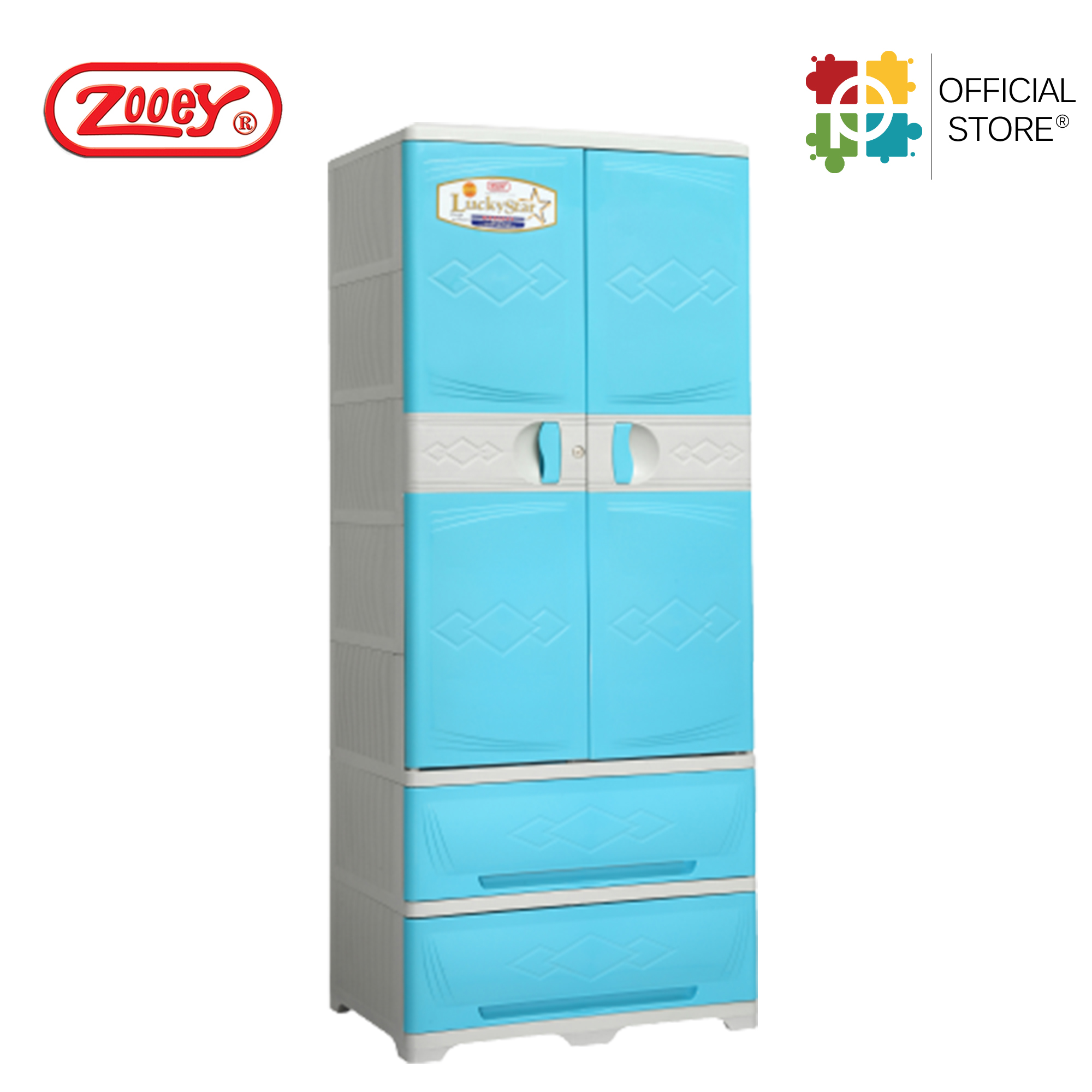 Zooey Lucky Star 2 Drawer Cabinet/Wardrobe/Clothes Organizer-SD
