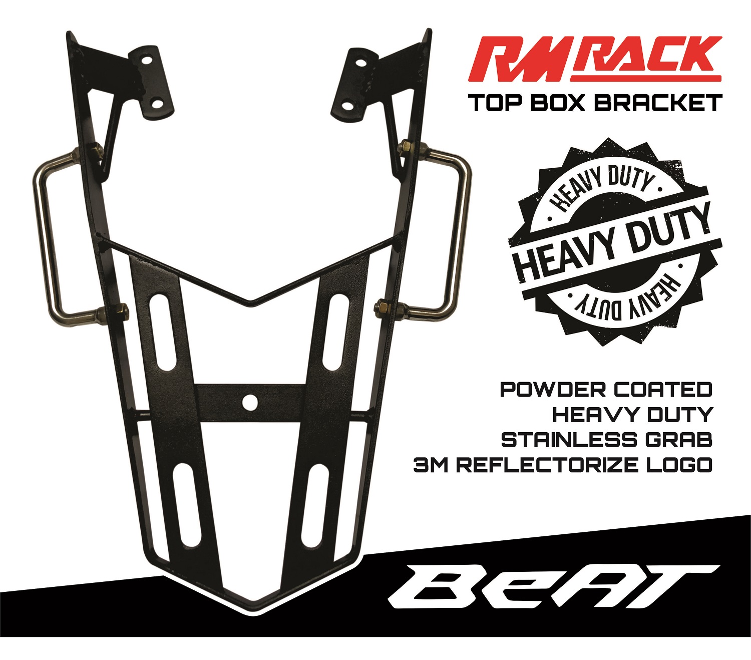 Beat Fi Carb Rm Rack Heavy Duty Top Box Bracket