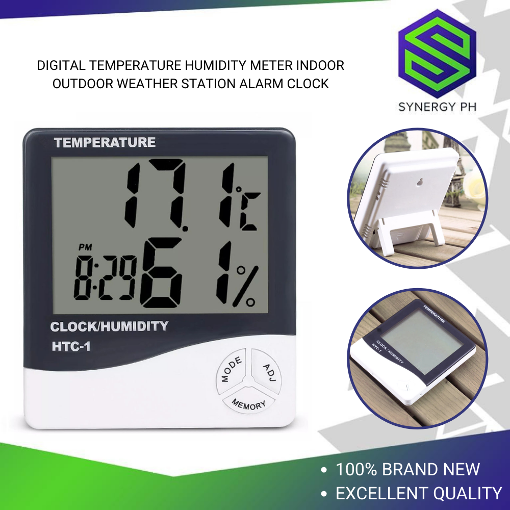 Synergy PH - Digital Temperature Humidity Meter | 10 x 9.2 x 2.2cm ...