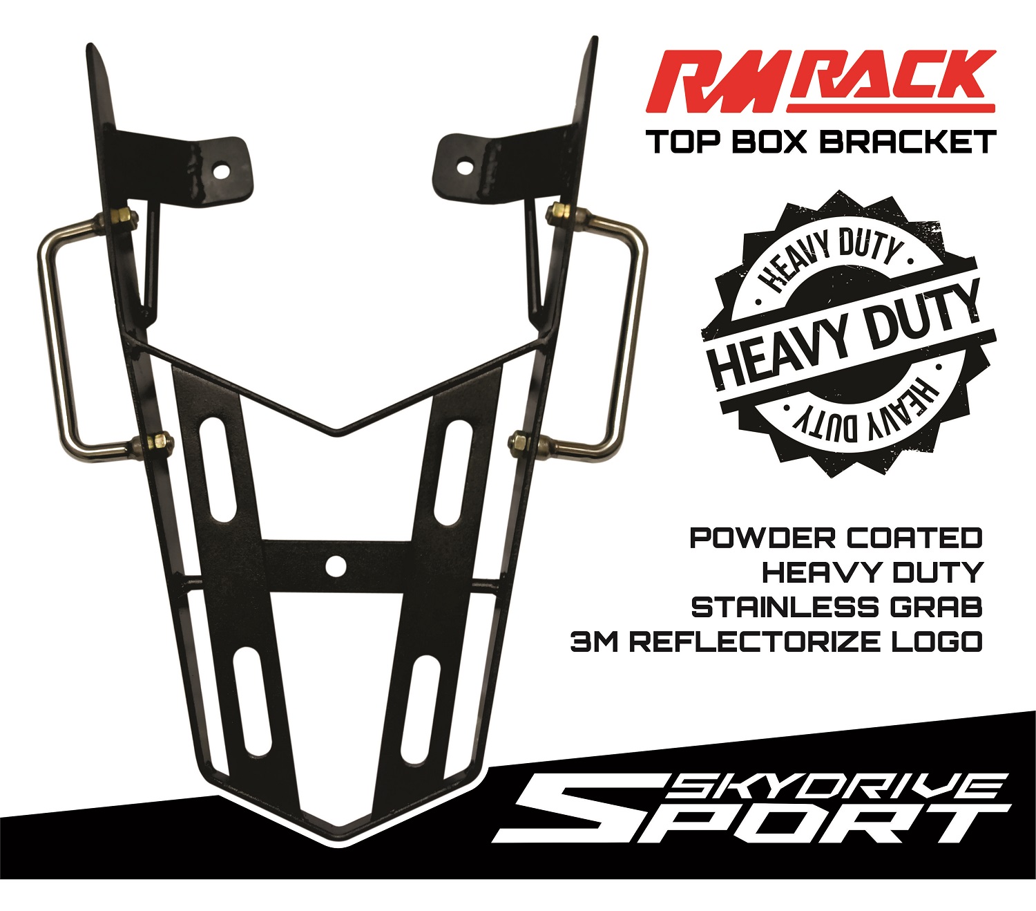 Skydrive Sport Rm Rack Heavy Duty Top Box Bracket
