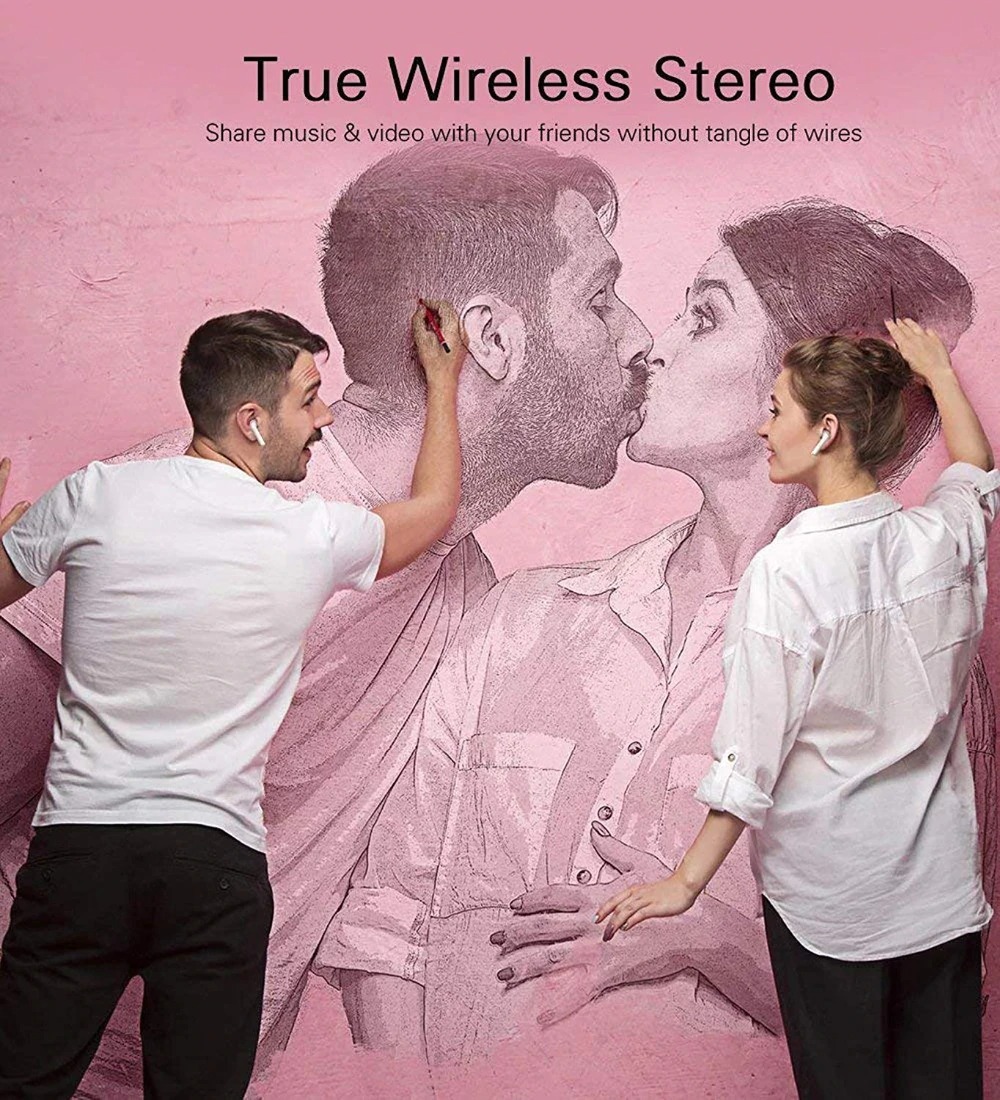 Buy White I7s TWS Bluetooth Earphone wireless Earbuds For All Sm