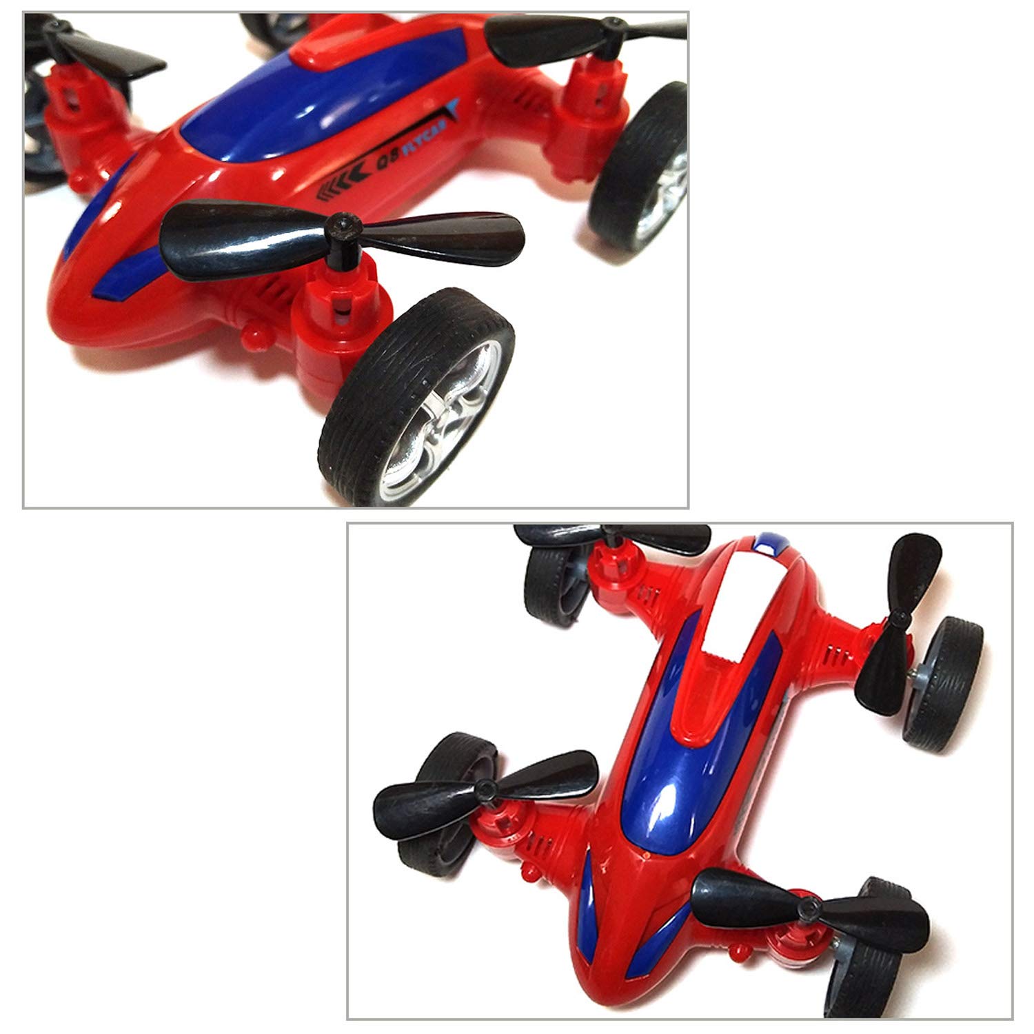 Friction Powered Push and Go Flying Car for Kids - Unbreakable Diecast ...