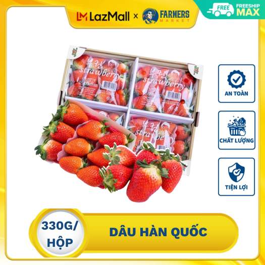 Dâu Hàn Quốc (330G/Hộp) - Trái Cây Nội Địa | VietMart.co
