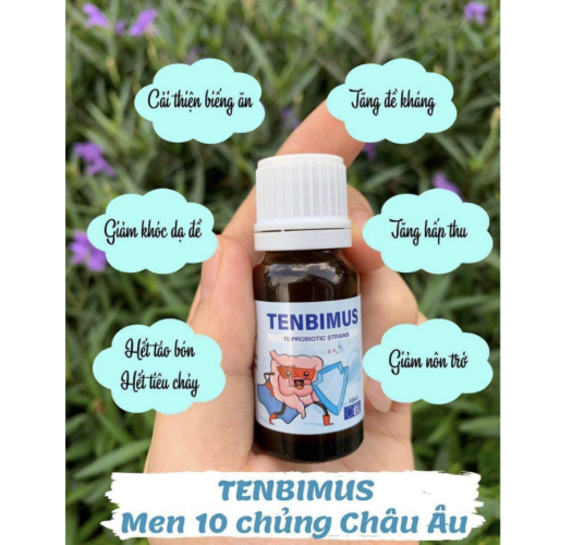 Men vi sinh Tenbimus lọ 10ml – Bổ sung 10 chủng lợi khuẩn - Chăm sóc hệ ...