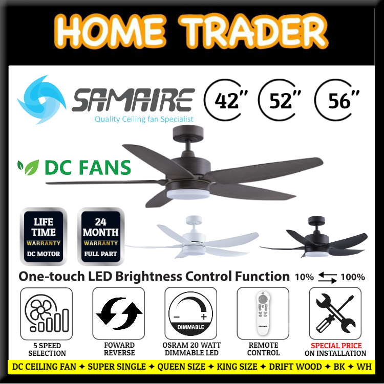 Samaire Ceiling Fan Singapore Review | Shelly Lighting