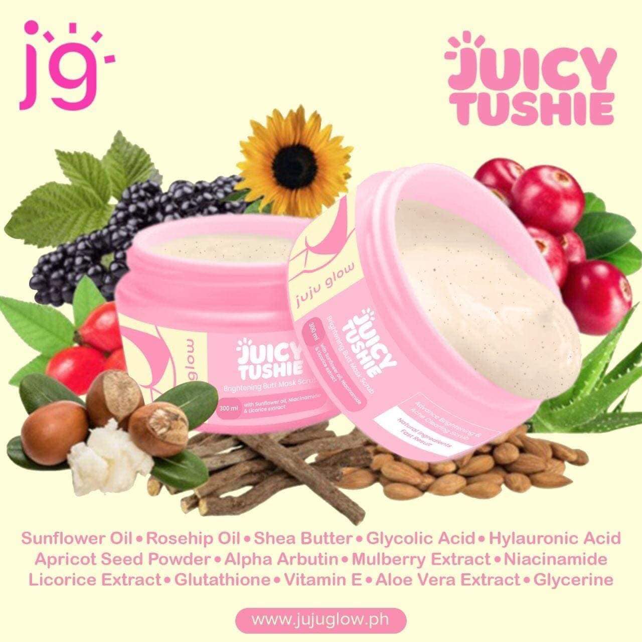 Authentic Original Juicy Tushie Brightening Butt Mask Scrub with ...