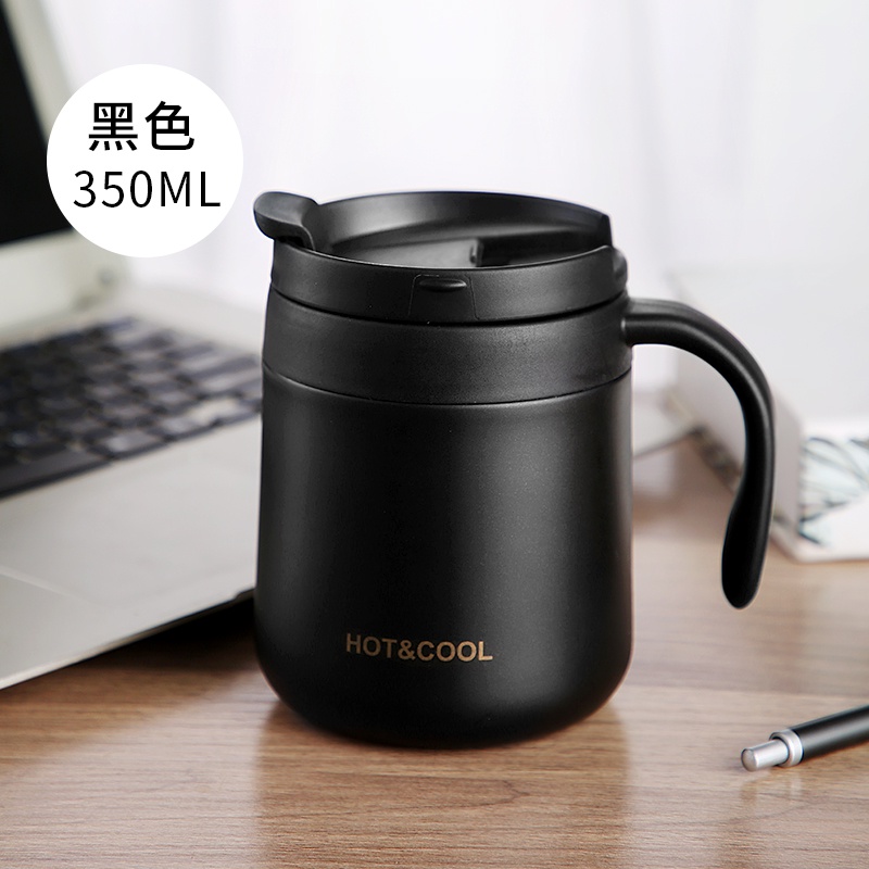 Stainless Steel Coffee Mug Hot And Cold 350ml Thermos Tumbler Drinkware ...