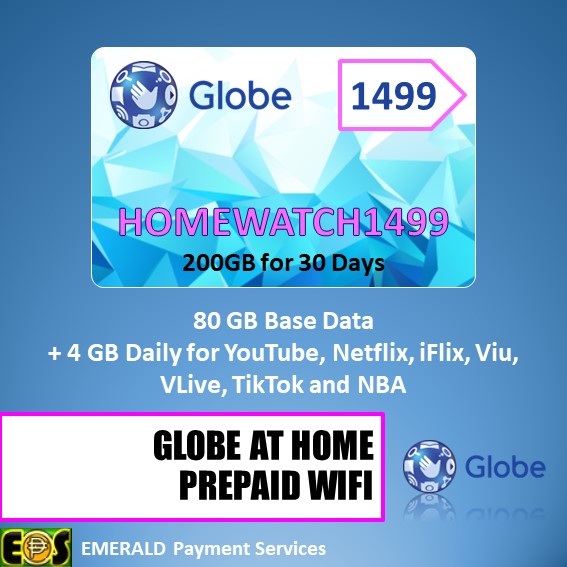 Globe at Home Prepaid Wifi | HomeWATCH 199, 599, 999 and 1499 | Globe ...