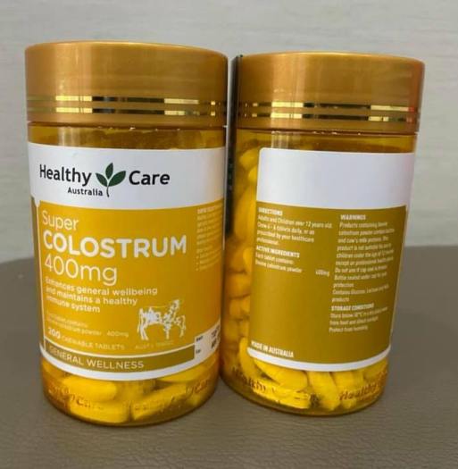 HEALTHY CARE SUPER COLOSTRUM 400 mg 200 viên - Hỗ trợ não và trí nhớ ...