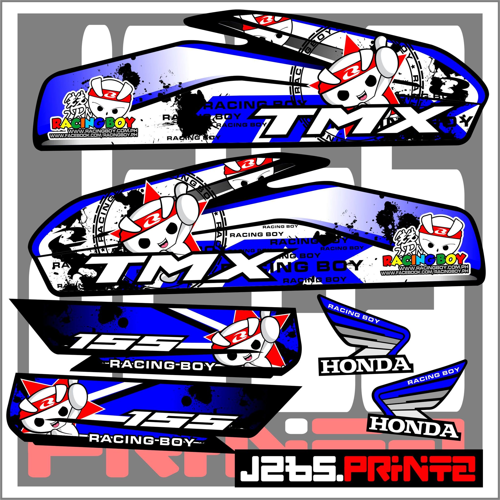 TMX 155 RACING BOY EDITION DECALS