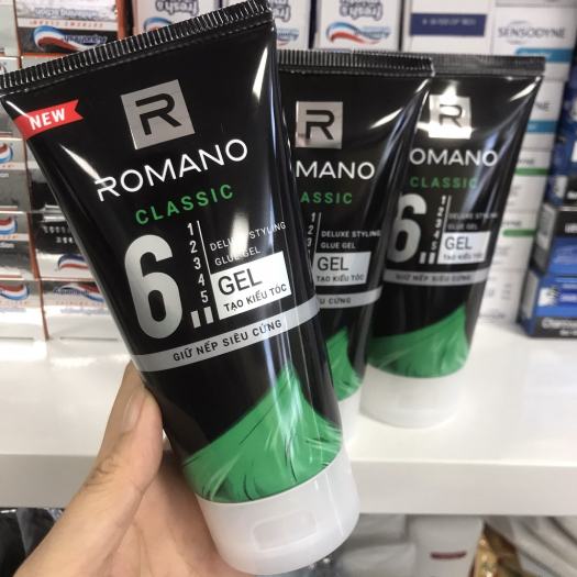Keo vuốt tóc nam ROMANO 150gr Gel vuốt tóc nam Classic Deluxe Styling ...