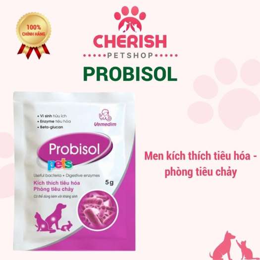 Men tiêu hóa Probisol cho Chó Mèo - Hỗ trợ rối loại tiêu hóa, cân bằng ...