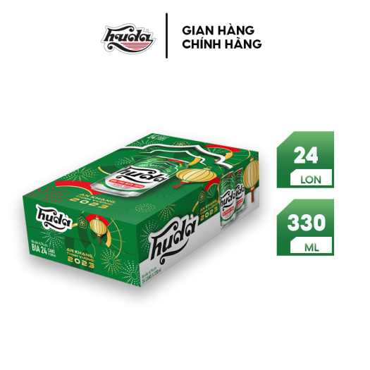 Thùng 24 lon bia Huda 330ml - Bia Nội Địa | VinMart.co