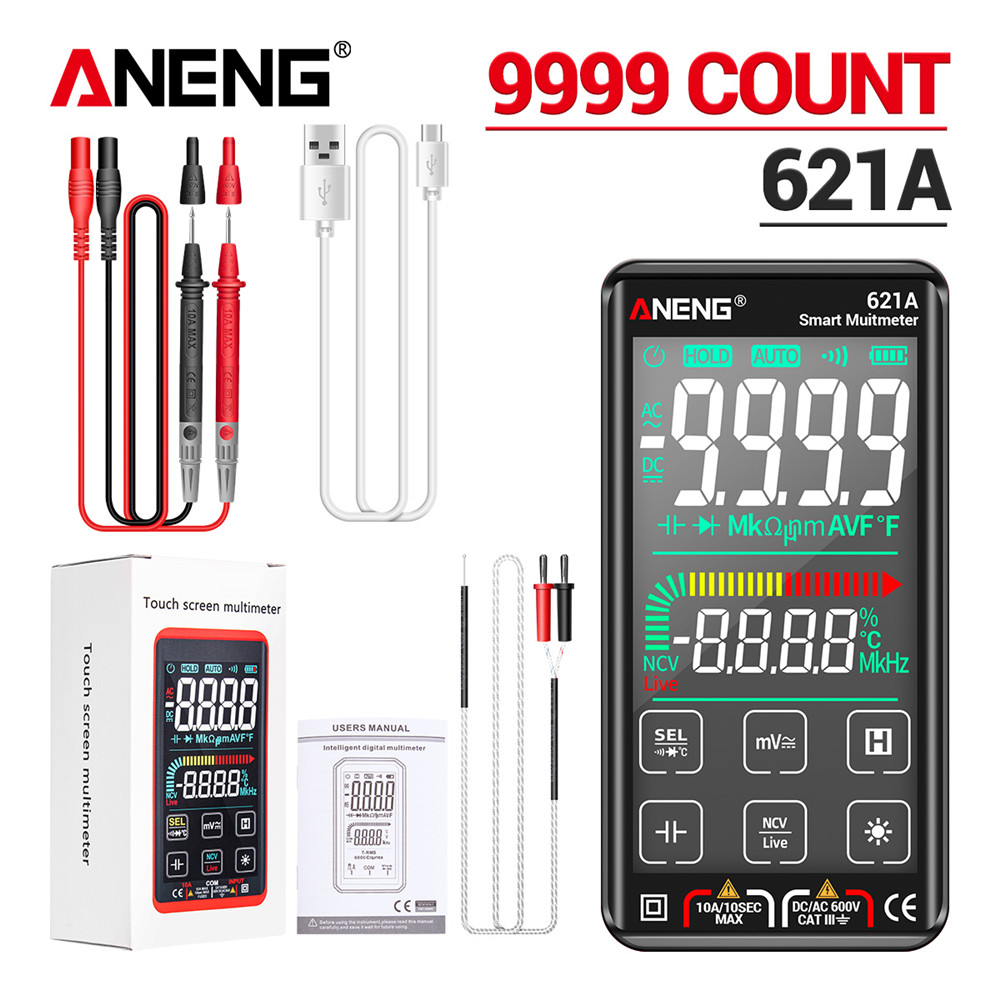 ANENG 621A Smart Digital Multimeter Touch Screen Multimetro Tester ...