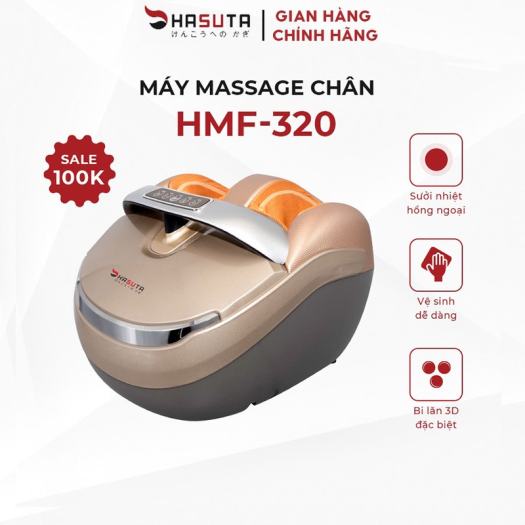 Máy massage chân Nhật Bản Hasuta HMF 320, Màn hình cảm ứng, 12 túi khí ...