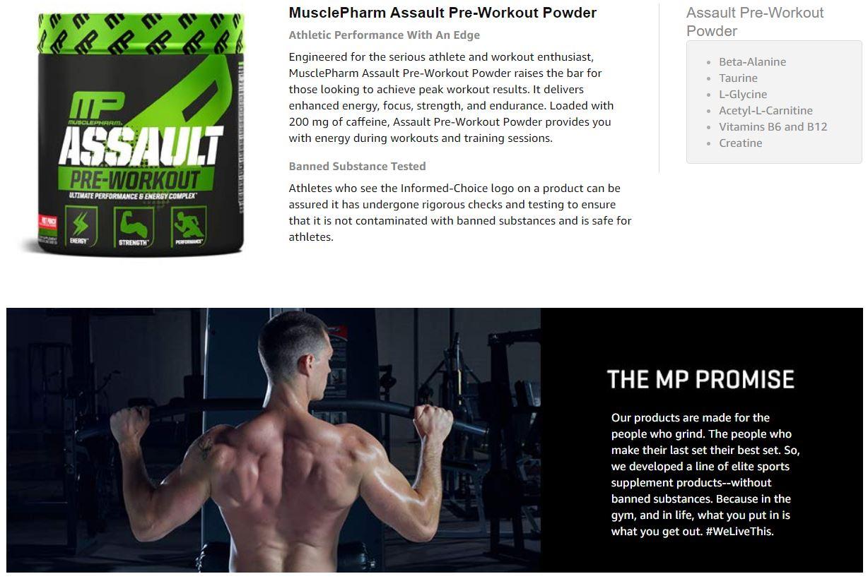 Mp Assault Pre Workout Bodybuilding | EOUA Blog