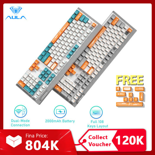 AULA Bàn Phím Có Thể Hoán Đổi Nóng F3050 Bàn Phím Cơ Bàn Phím Chơi Game Có Dây Type C Hai Chế Độ ...