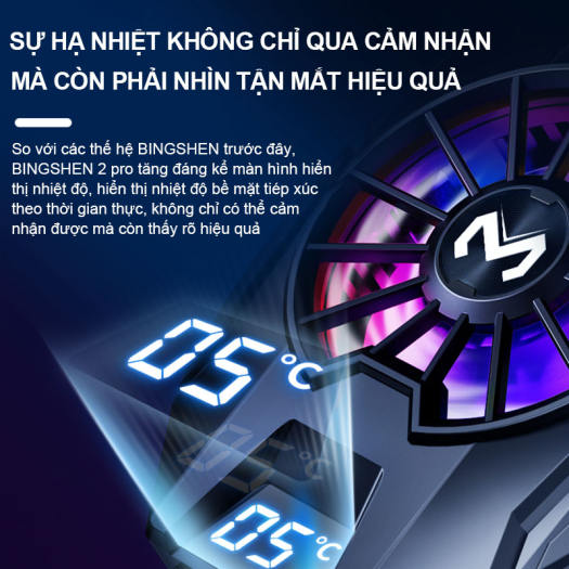 Quạt Tản Nhiệt điện Thoại Memo Dl05 Làm Mát Bằng Sò Lạnh Siêu Mát Có