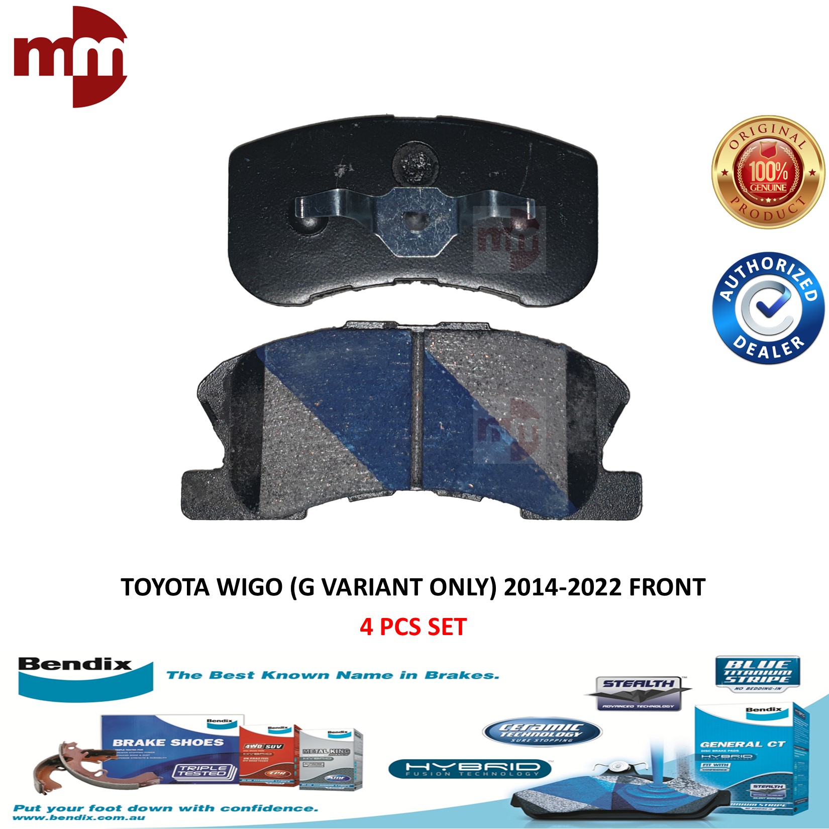 Shop Bendix Brake Pads Toyota Hiace Grandia online | Lazada.com.ph