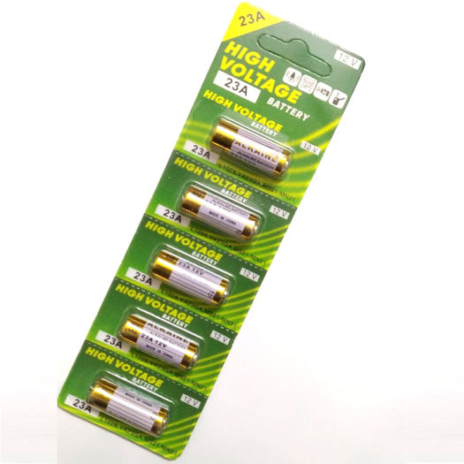 Bộ 1 vỉ 5 viên pin ALKALINE 23A 27A 12V Pin điện áp cao cho Chìa khóa điện, điều khiển cửa cuốn ...
