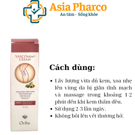 Viên Uống Hỗ Trợ Suy Giãn Tĩnh Mạch Vascovein Oribe - Vitamin tổng hợp ...