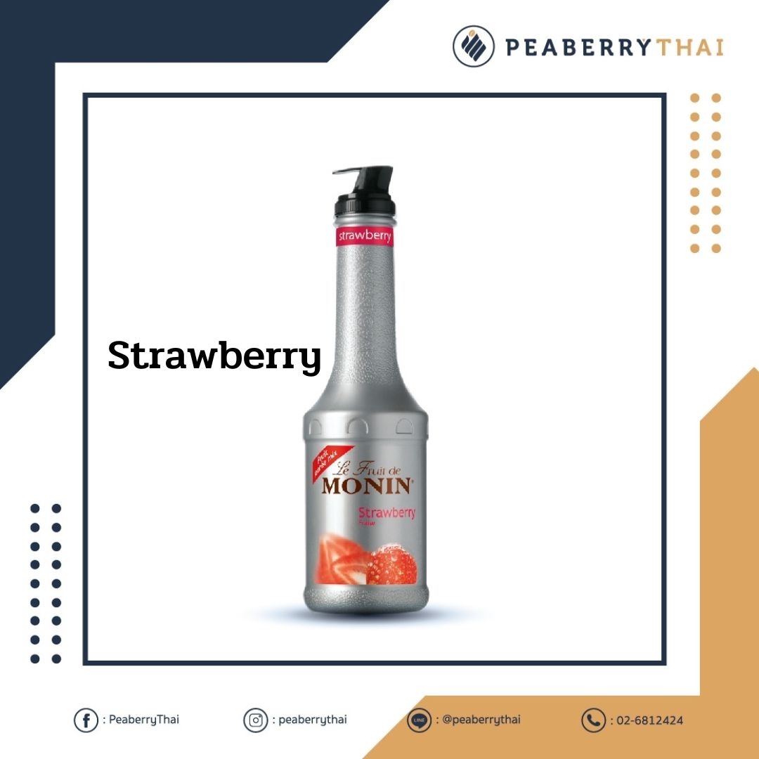 PeaberryThai MONIN Strawberry FRUIT MIX 1L