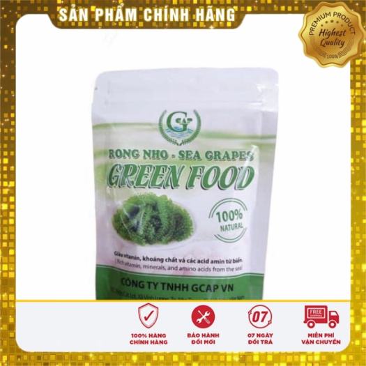 Rong Nho Trường thọ và rong nho tách nước Green Food nở ra rong nho ...