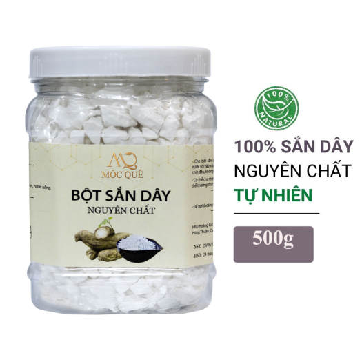 Bột sắn dây nguyên chất Mộc Quê 100% Hộp 500g giải độc thanh nhiệt cơ ...