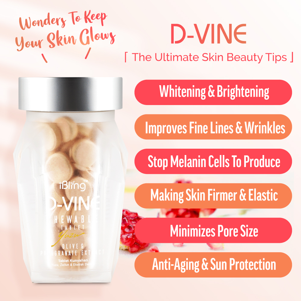 Jual DVine D-vine Divine Collagen original asli Pemutih Kulit 10 butir ...