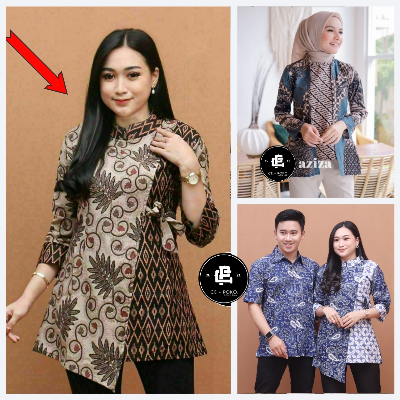 Gambar Model Baju Batik Untuk Wanita Gemuk STORE.co.id Model Busana