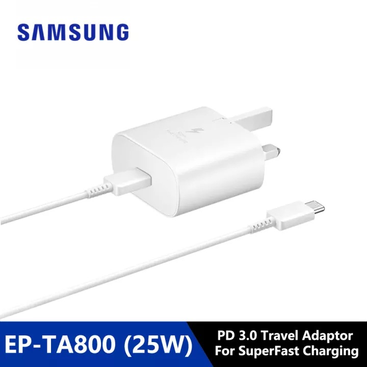 Original Samsung 25W Fast Charger PD 3.0 Travel Adapter 3A Super Fast ...
