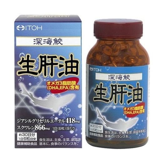 Viên Uống Dầu Gan Cá Mập Itoh 1800mg Bổ Sung Squalene, omega 3, DHA ...