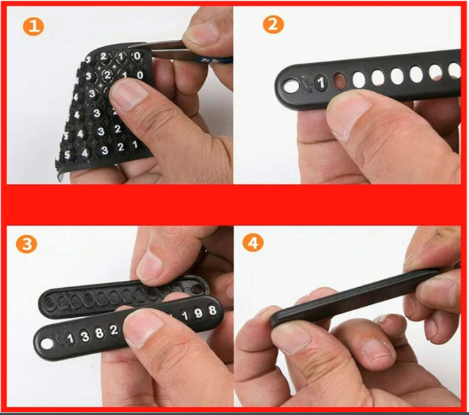 Pendant keychain Phone Number Car Auto Motor Cycle Key Ring Anti-Lost ...