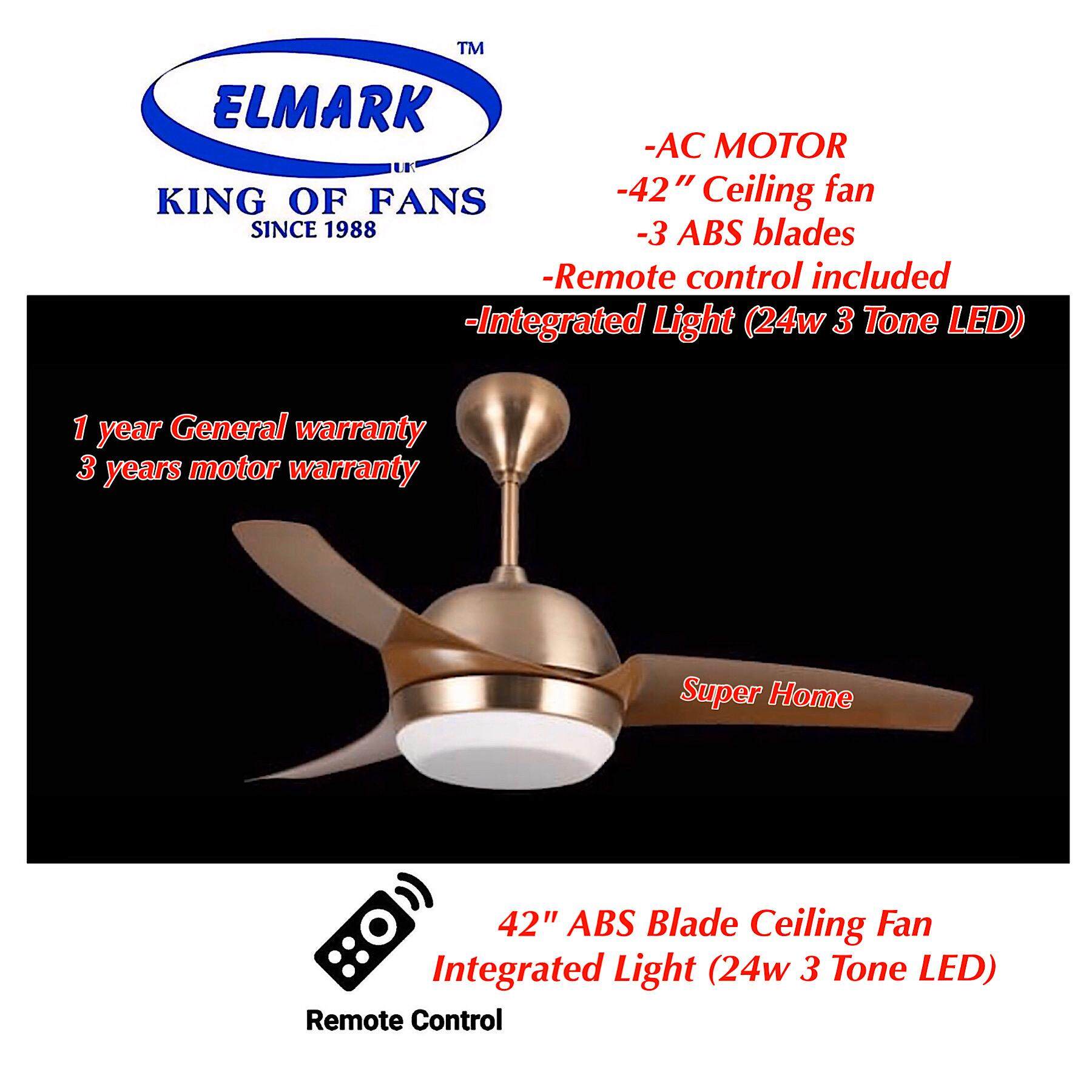 Elmark Ceiling Fan With Light Malaysia | Shelly Lighting