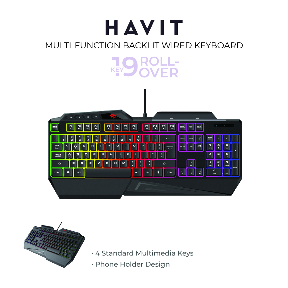 Havit KB852CM Mechanical Keyboard And Mouse Combo Music