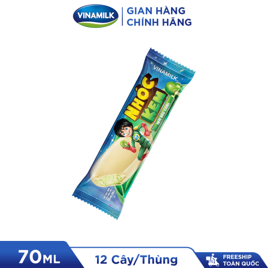 4 Thùng Nhóc Kem Vinamilk Đậu xanh - Que 70ml - Kem | VietMart.co