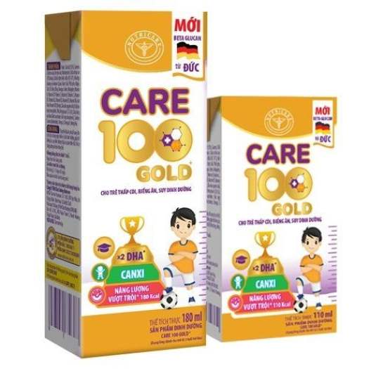Thùng sữa nước Nutricare Care 100 Gold 110ml- cho trẻ thấp còi biếng ăn suy dinh dưỡng 110ml ...