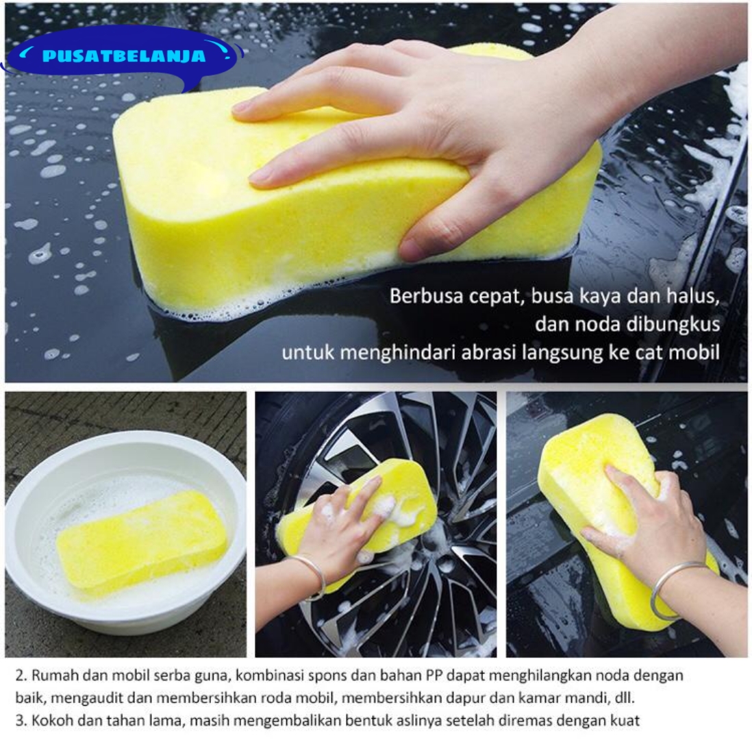 Promo SPONGE BUSA CUCI MOBIL MOTOR PIRING FOAM TEBAL/FOAM WASH SPONGE ...