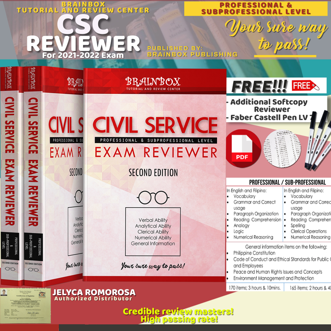 BRAINBOX CIVIL SERVICE REVIEWER - 2022 EDITION
