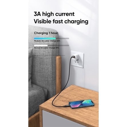 MCDODO CA-1060 Lightning 1.2M Digital Display Fast Charging Data Cable ...