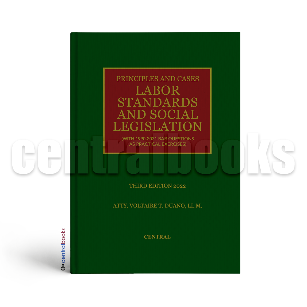 Principles and Cases: Labor Standards and Social Legislation (2022 ...