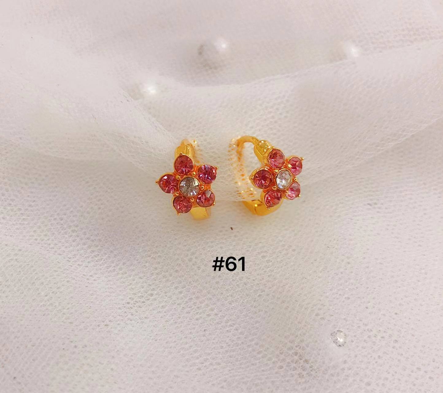 ZIHANG JEWELRY 24K BANGKOK Gold plated zirconia stone Clip earrings for ...