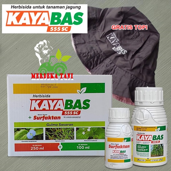 Jual Herbisda KAYABAS 555SC+SURFAKTAN 250ml Pembasmi Rumput dan Gulma ...