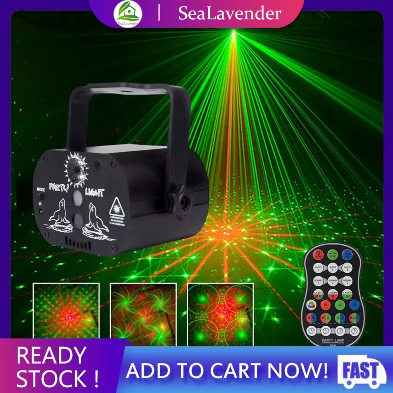 Mini Red & Green Laser Light DJ Disco Stage Party Lights Sound ...