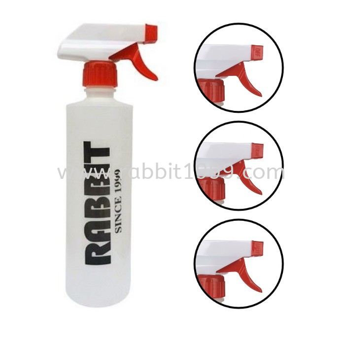 RABBIT TRIGGER SPRAY BOTTLE - 500ml - plastic cleaning hand trigger ...